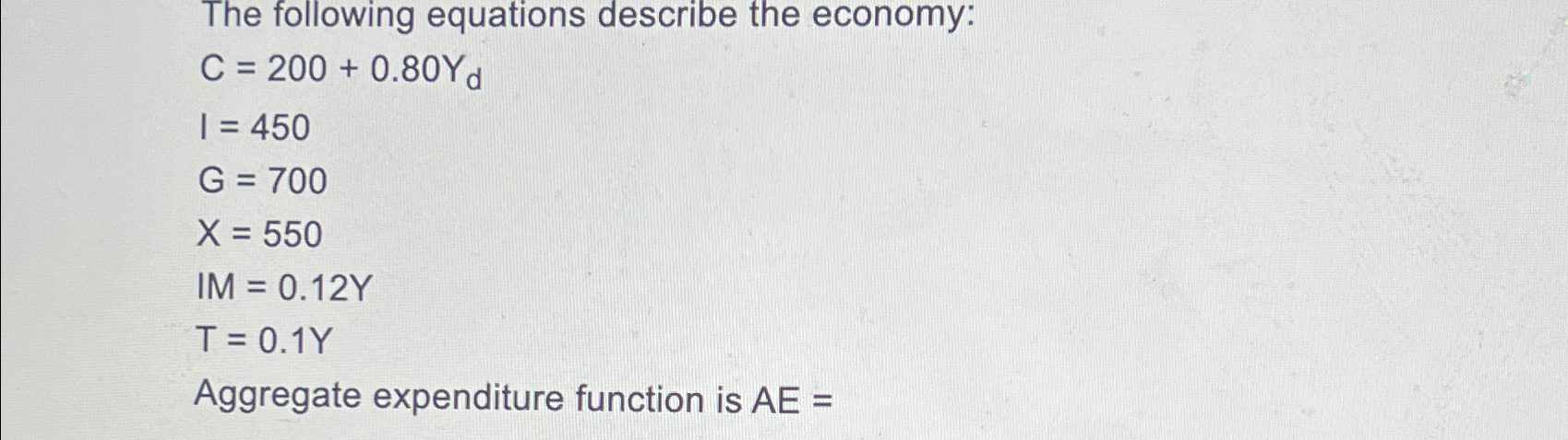 Solved The following equations describe the | Chegg.com