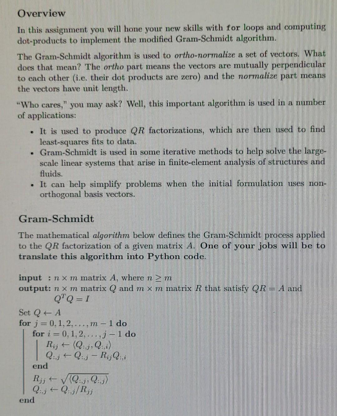 Solved Overview In this assignment you will hone your new | Chegg.com