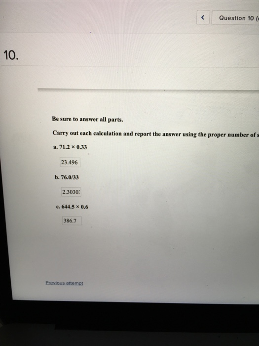 Solved Question 10 10. Be sure to answer all parts. Carry | Chegg.com