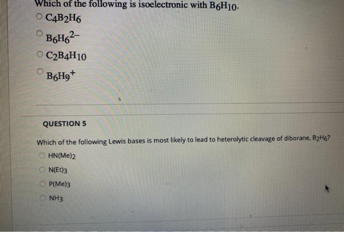 Solved Which of the following boranes will be least acidic? | Chegg.com