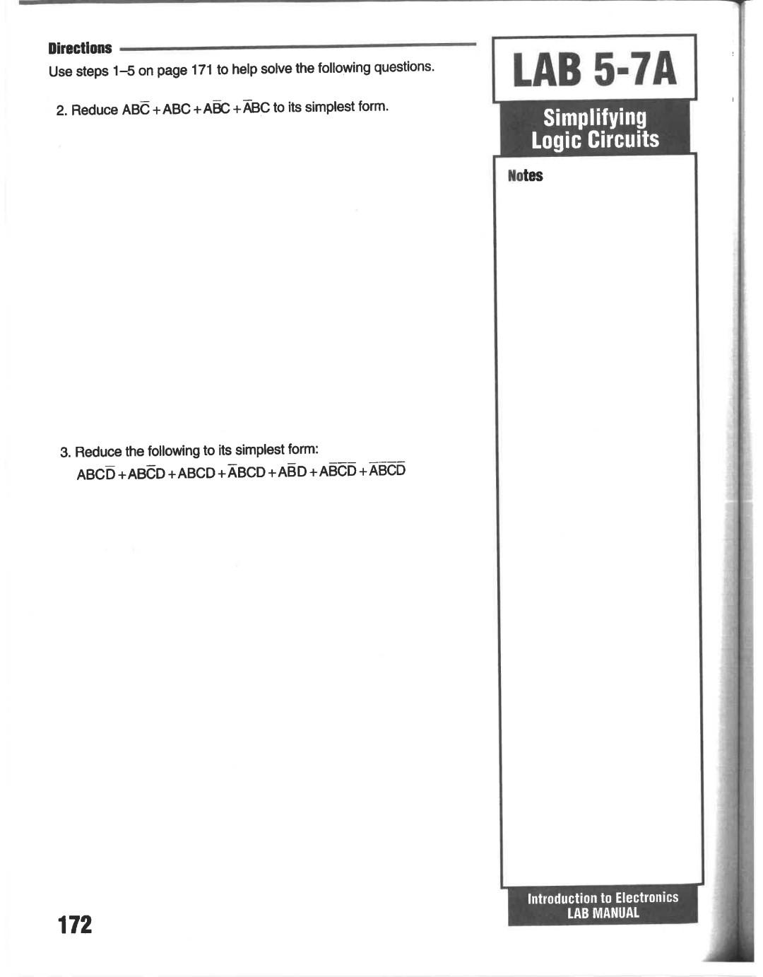 Solved Simplifying Logic Circuits Objective Directlons The | Chegg.com