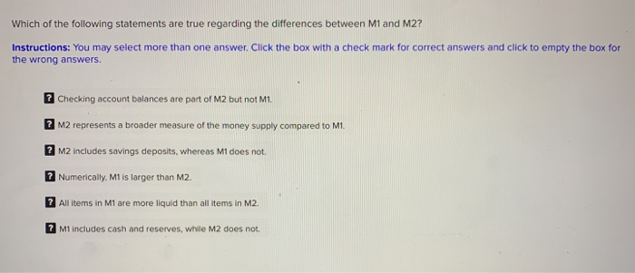 Solved Which of the following statements are true regarding | Chegg.com