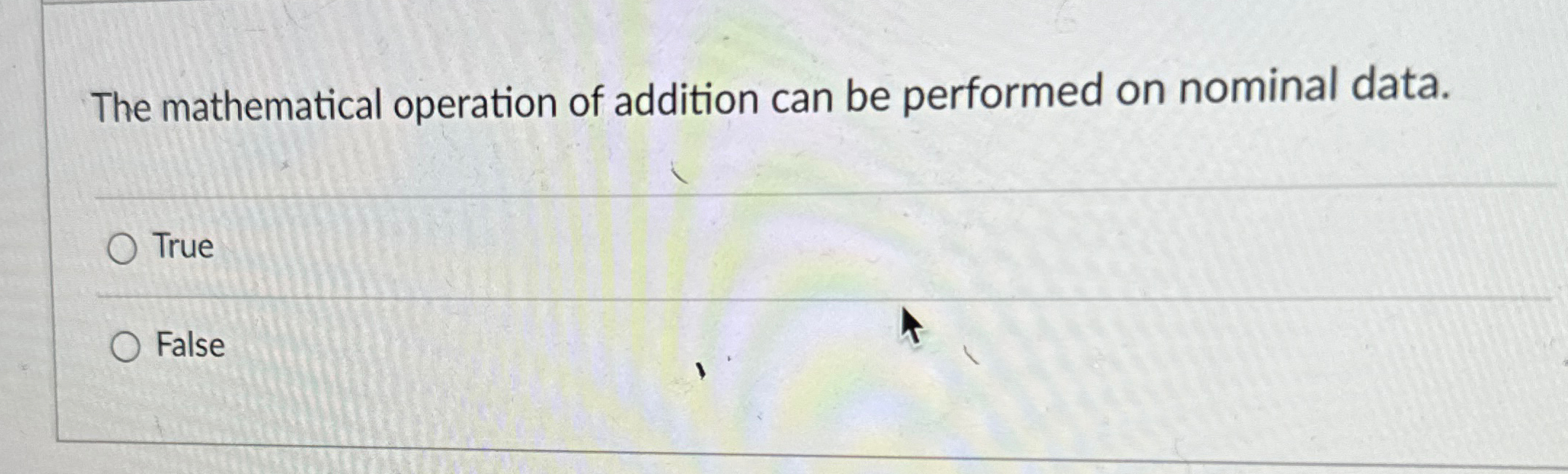 Solved The mathematical operation of addition can be | Chegg.com