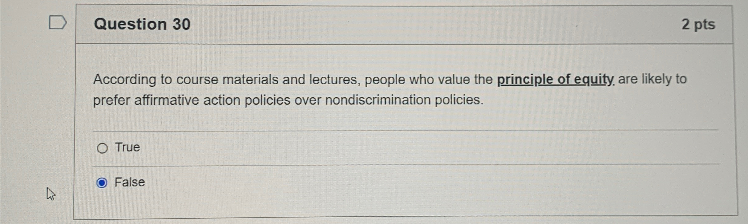 Solved Question 302 ﻿ptsAccording to course materials and | Chegg.com