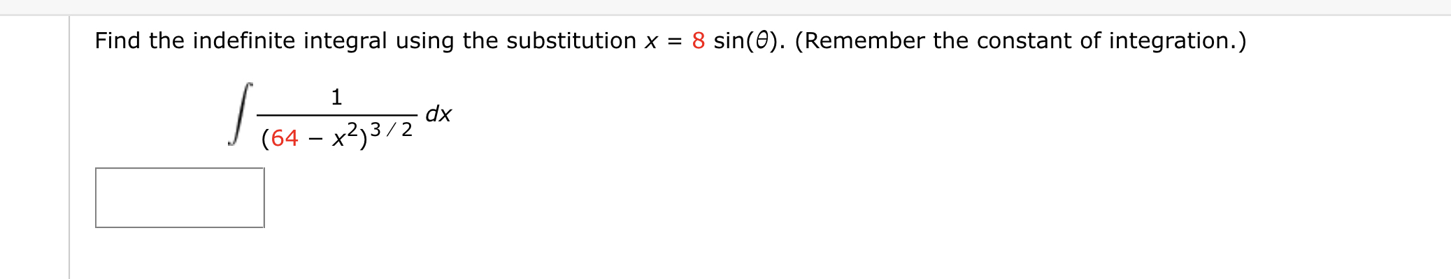 Solved Find the indefinite integral using the substitution | Chegg.com