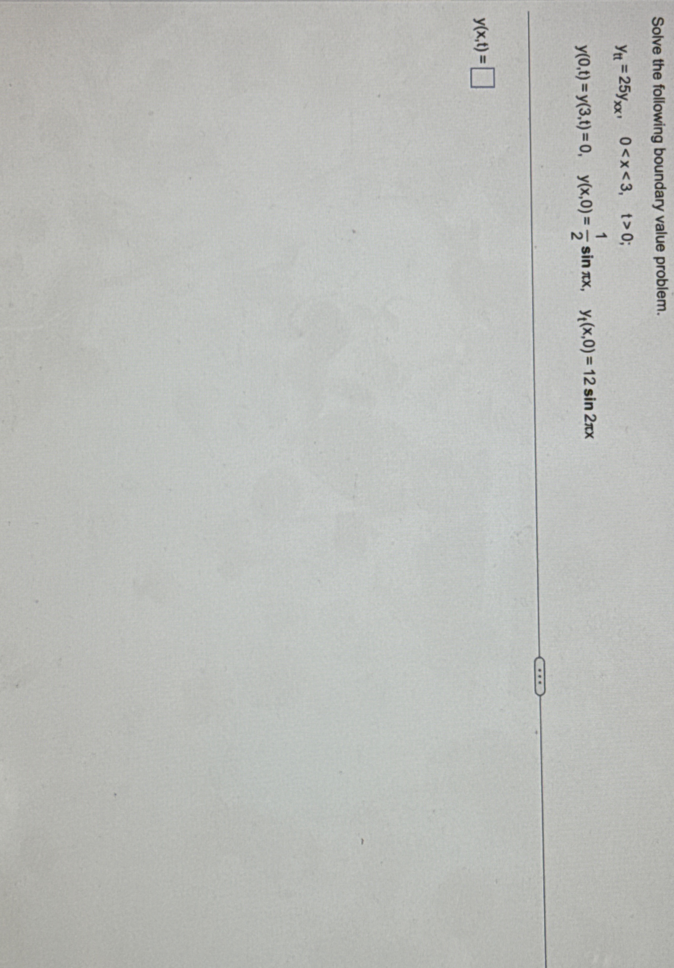 Solved Solve the following boundary value | Chegg.com