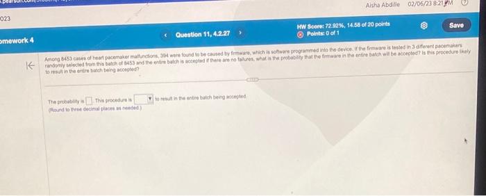 Solved to iesut in the erin batch being acosphed? The | Chegg.com