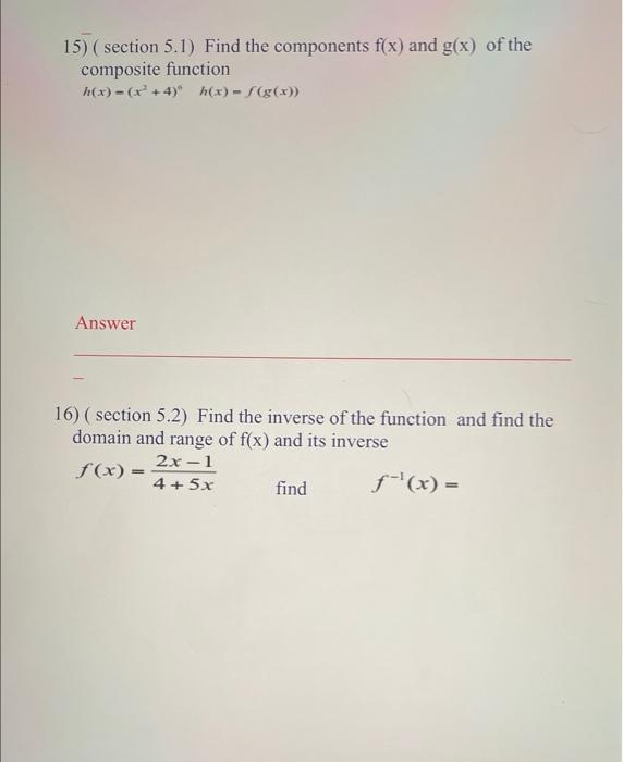 Solved Question 11-16 11. Find the quotient and the | Chegg.com
