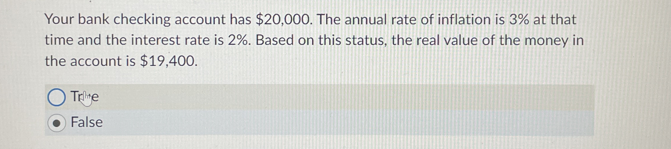 Your bank checking account has $20,000. ﻿The annual | Chegg.com