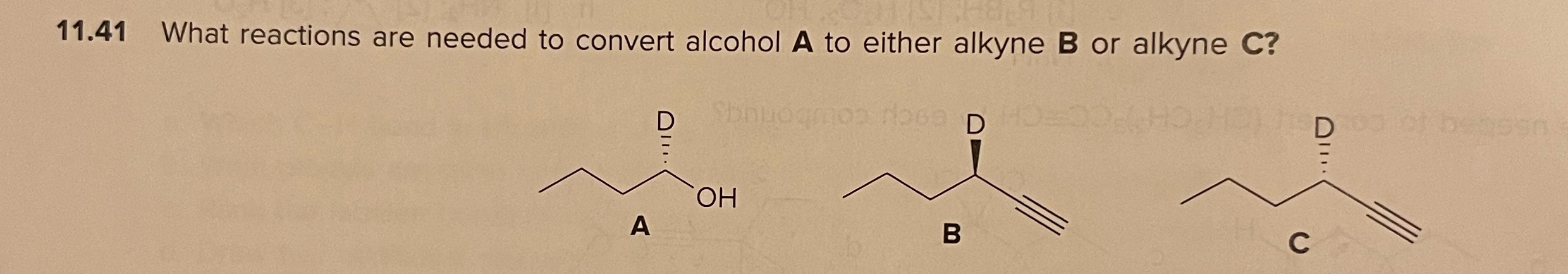 Solved 11.41 ﻿What reactions are needed to convert alcohol A | Chegg.com