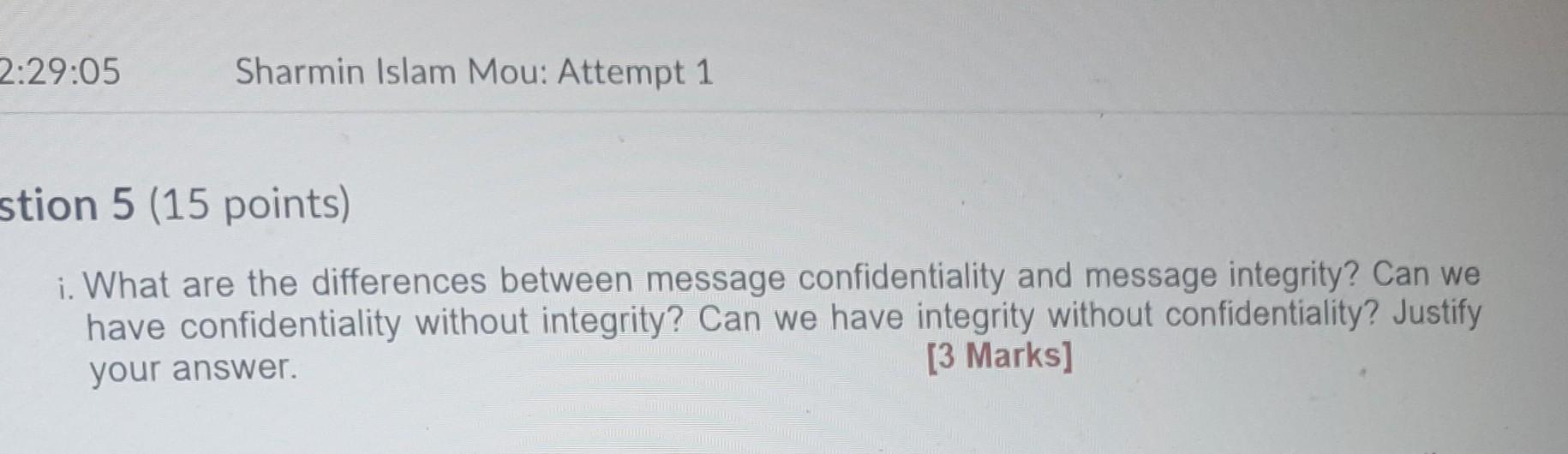 Solved i. What are the differences between message | Chegg.com