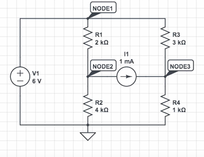 Solved solve for node 2 ﻿and node 3 | Chegg.com