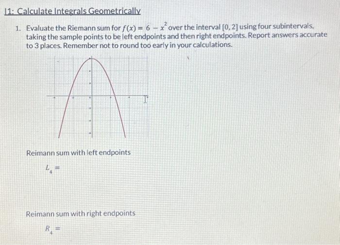 Solved Calculate Integrals Geometrically 1. Evaluate the | Chegg.com