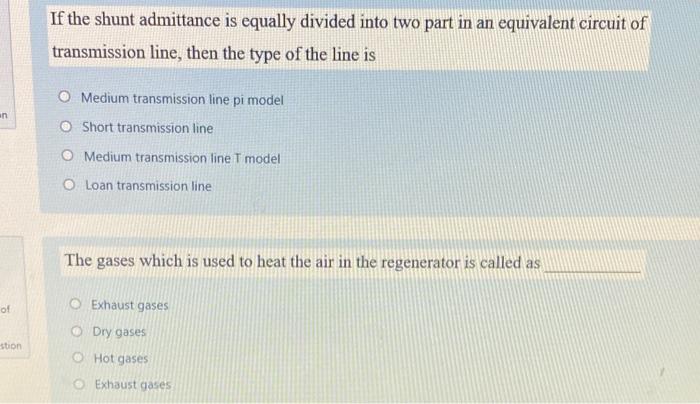 Solved If the shunt admittance is equally divided into two | Chegg.com