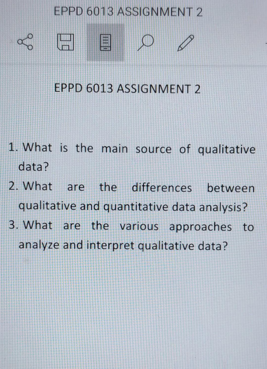 EPPD 6013 ASSIGNMENT 2 H E 00 EPPD 6013 ASSIGNMENT 2 | Chegg.com