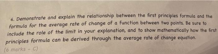 Solved 4. Demonstrate and explain the relationship between | Chegg.com