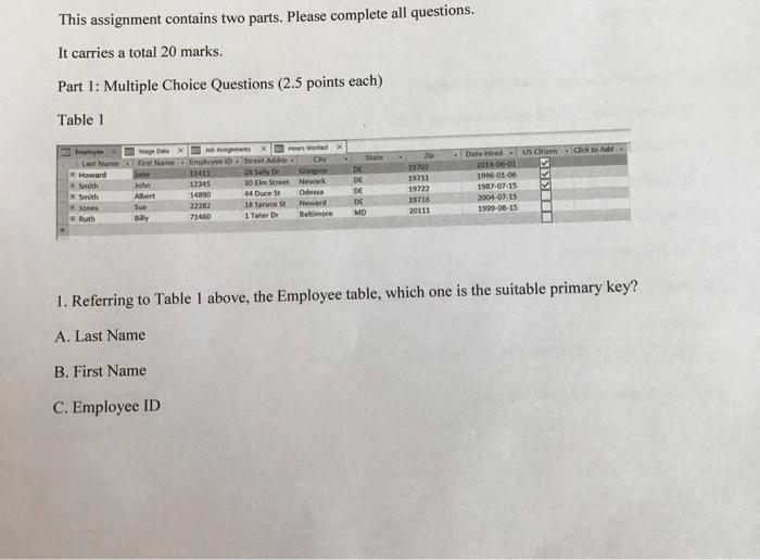 Solved This assignment contains two parts. Please complete | Chegg.com