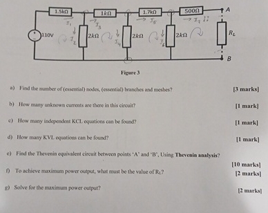 Solved Figure 3a) ﻿Find the mamber of (essential) ﻿nodes, | Chegg.com