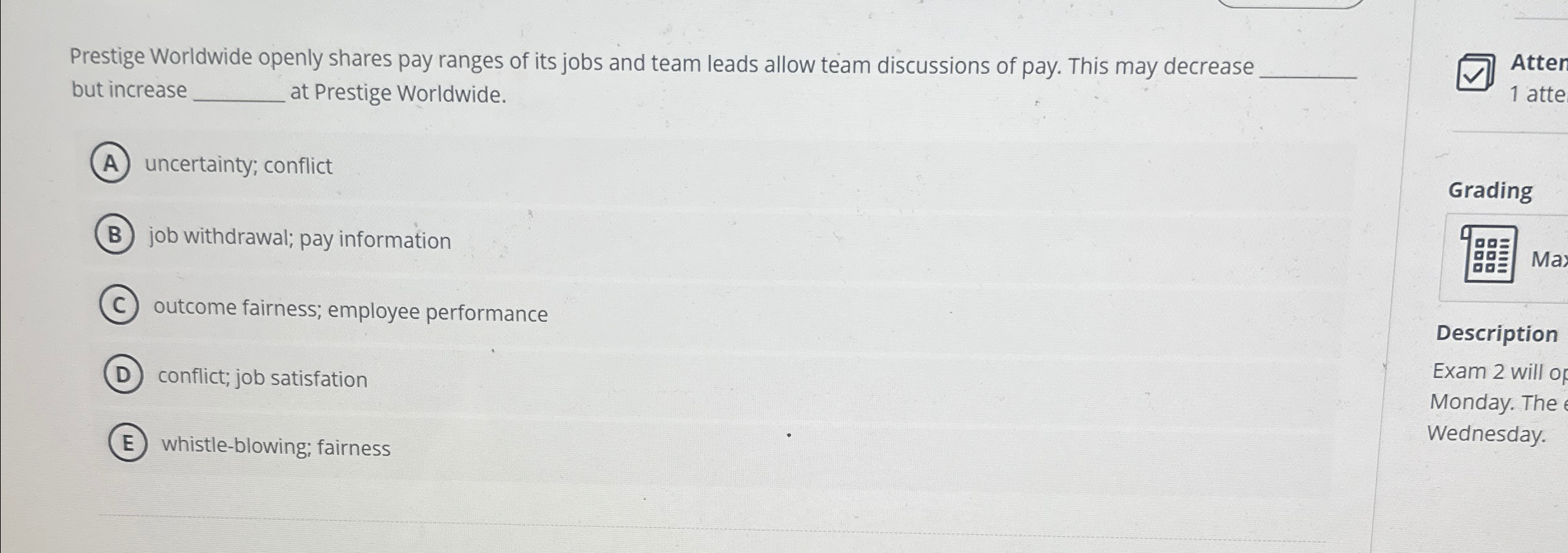 Solved Prestige Worldwide openly shares pay ranges of its | Chegg.com