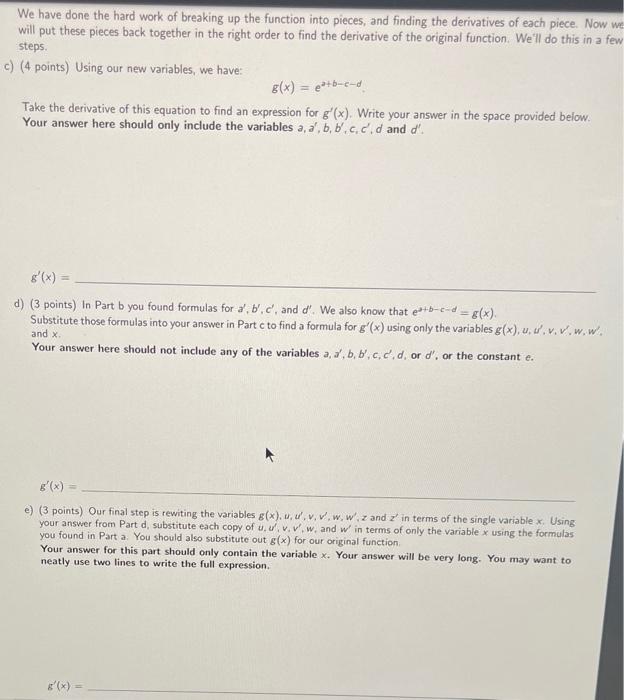 Solved One of the joys of the Derivative Rules we have | Chegg.com