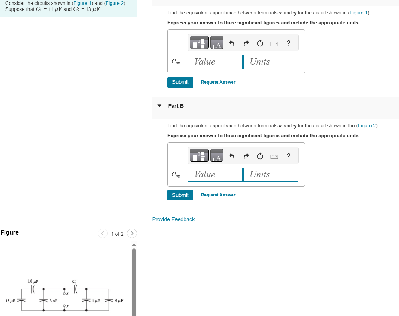 Solved Consider the circuits shown in (Figure 1) ﻿and | Chegg.com