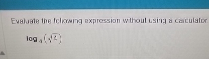 Solved Evaluate the following expression without using a | Chegg.com