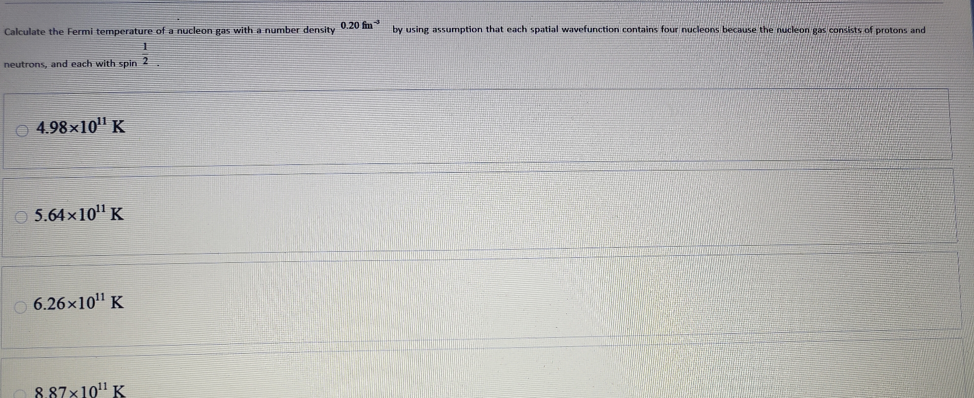 Solved neutrons, and each with spin | Chegg.com