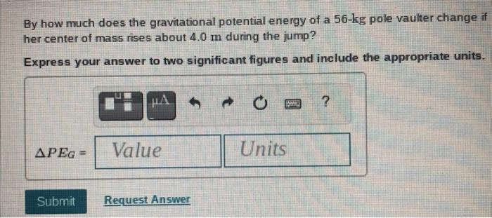 Solved By how much does the gravitational potential energy | Chegg.com