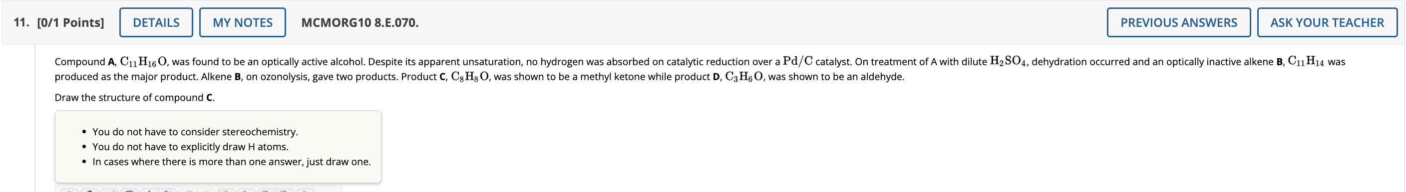 Solved Compound A, , ﻿was found to be an ﻿optically active | Chegg.com