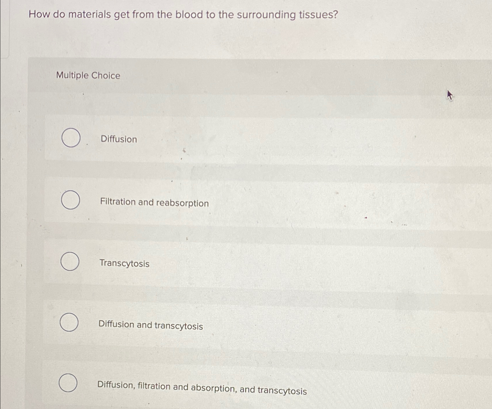 Solved How do materials get from the blood to the | Chegg.com