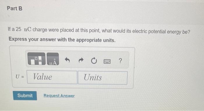 Solved At one point in space, the electric potential energy | Chegg.com