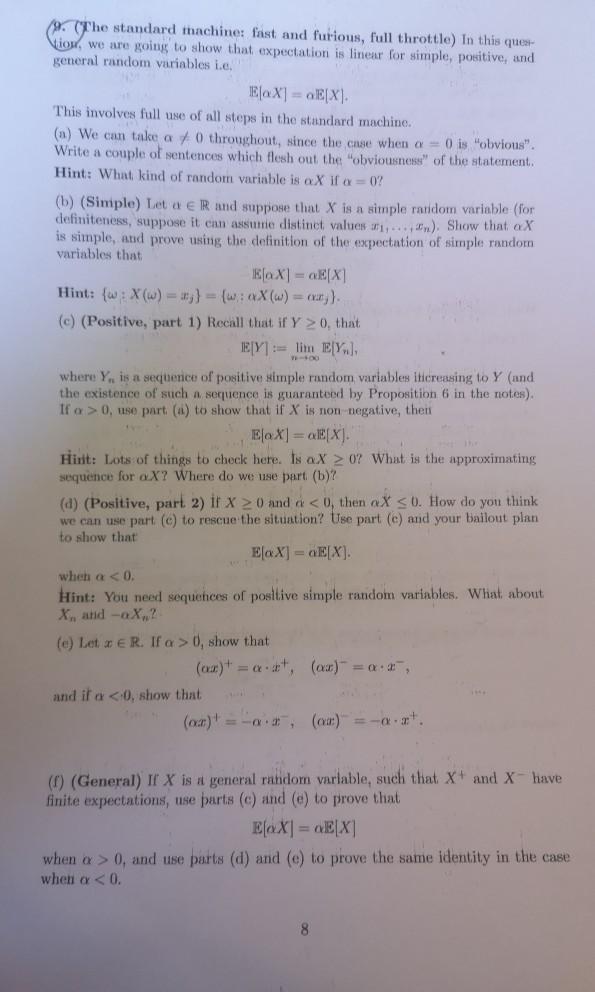 Solved (9%. The standard thachine: fast and furious, full | Chegg.com