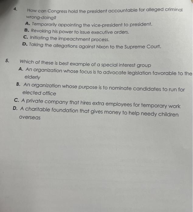 1. Which of the following describes the main reason | Chegg.com