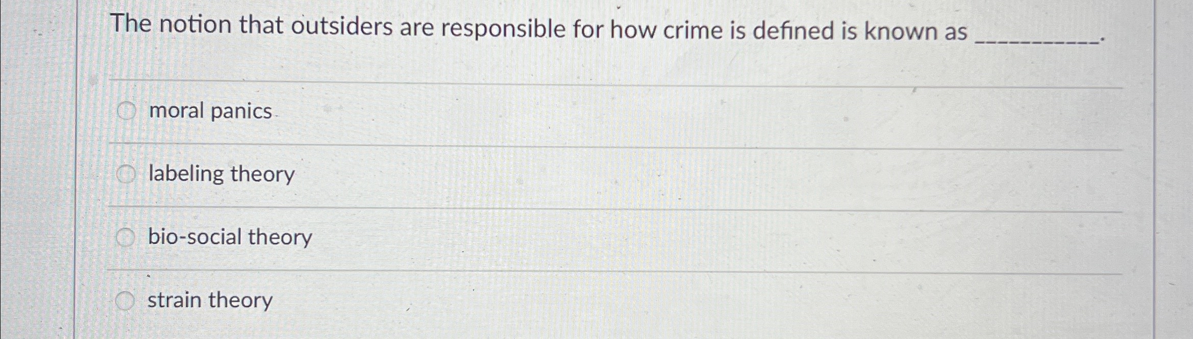 Solved The notion that outsiders are responsible for how | Chegg.com