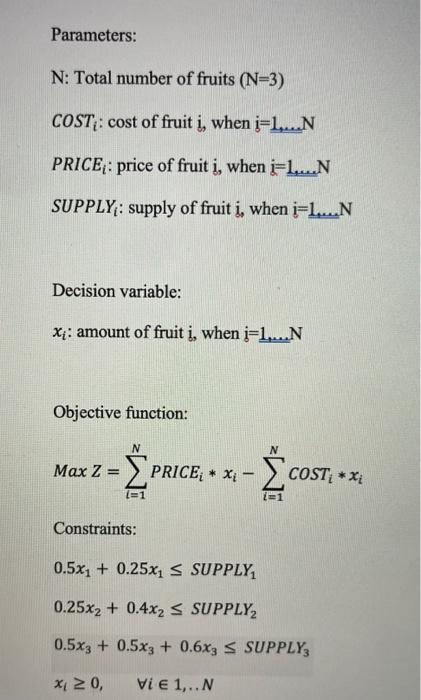 how to write this formulation as cplex code ? the | Chegg.com