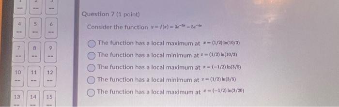 Solved Consider the function v=f(x)=3e−2x−5e−6 The function | Chegg.com