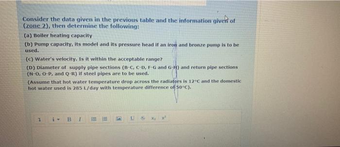 Solved Consider the shown two pipe reverse return hot water | Chegg.com