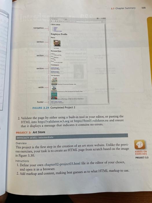 Solved a HANDS-ON EXERCISES PROJECT 3.1 ational situations | Chegg.com