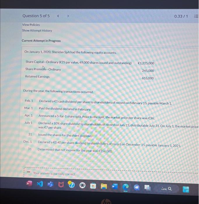 Solved During the year, the following transactions occurred. | Chegg.com
