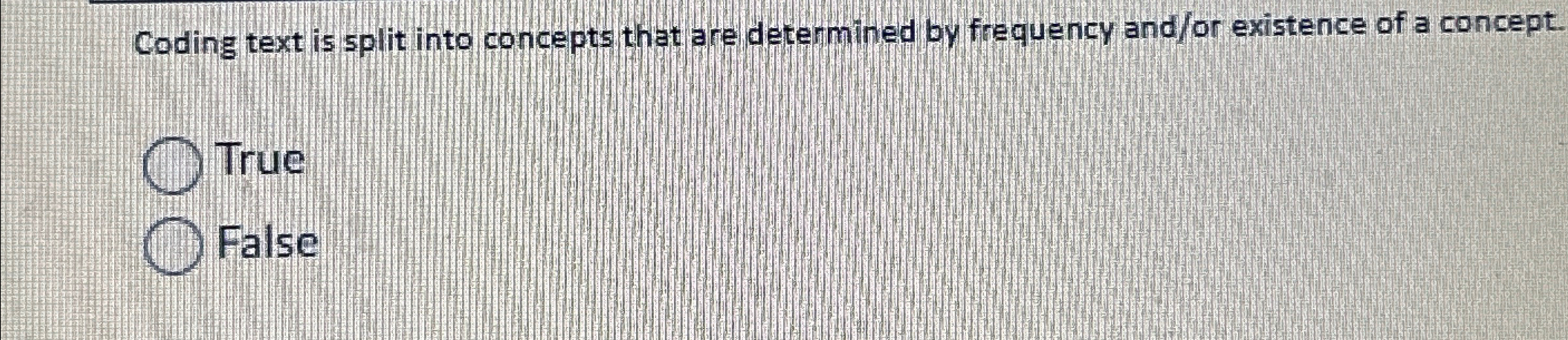 Solved Coding text is split into concepts that are | Chegg.com