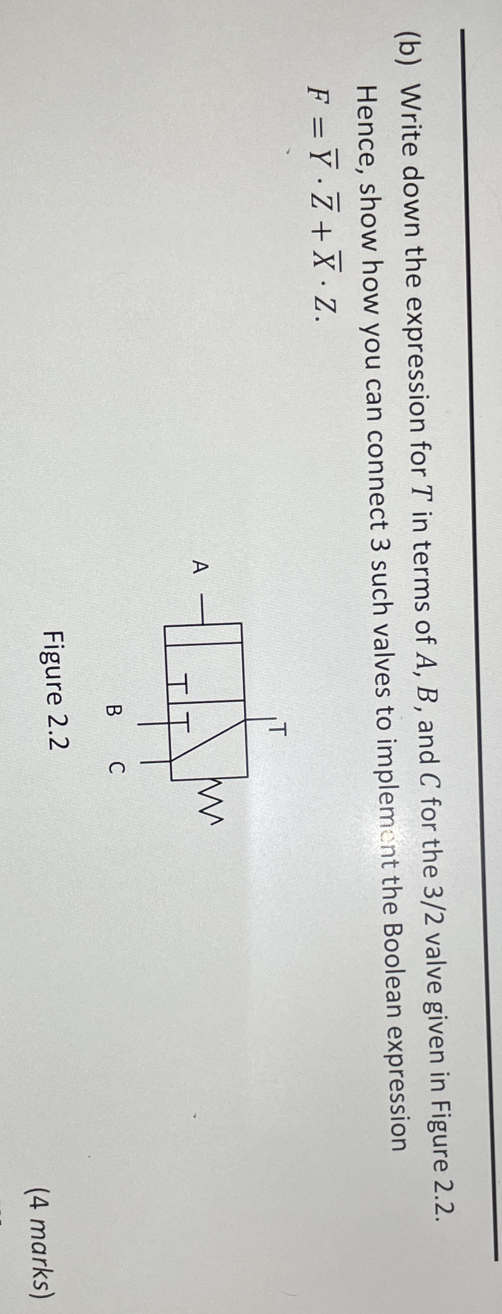 Solved (b) ﻿Write down the expression for T ﻿in terms of | Chegg.com
