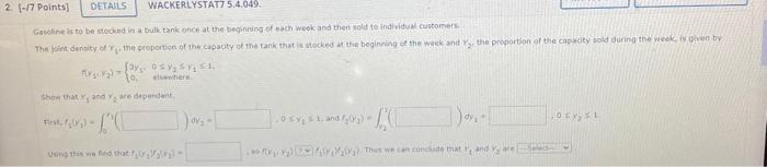 Solved Gabline is to be stocked is a buik tank onch at the | Chegg.com