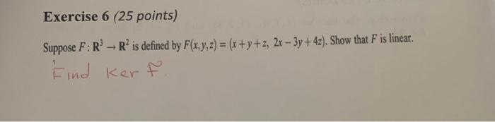 Solved Suppose F:R3→R2 is defined by | Chegg.com