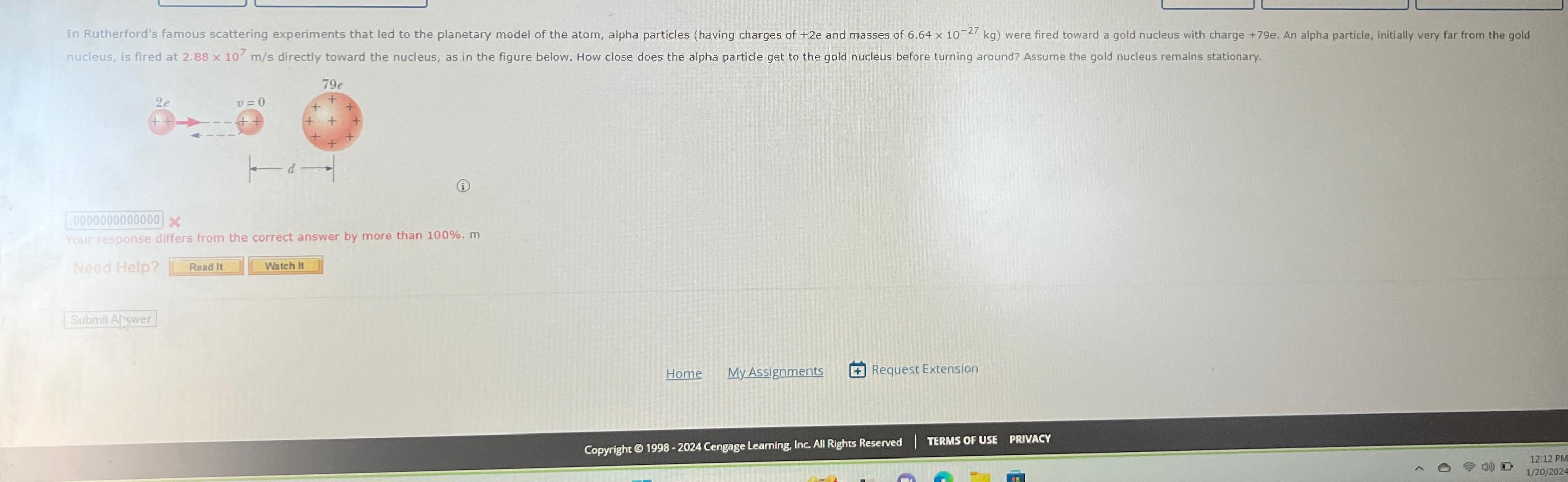 Solved In ruthfords famous scattering experiments that led | Chegg.com