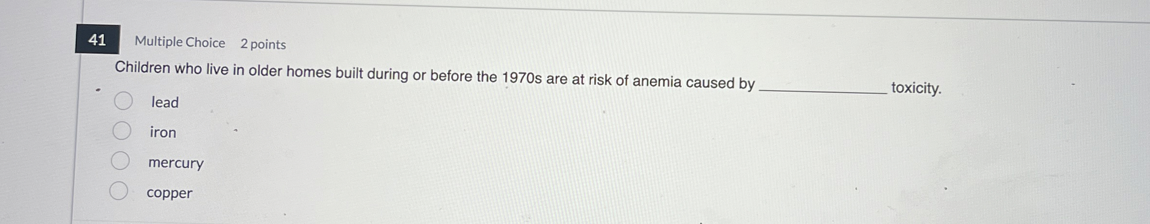 Solved 41Multiple Choice2 ﻿pointsChildren who live in older | Chegg.com