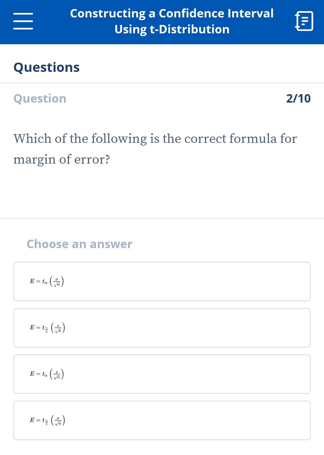 Solved Constructing A Confidence Interval Using Chegg