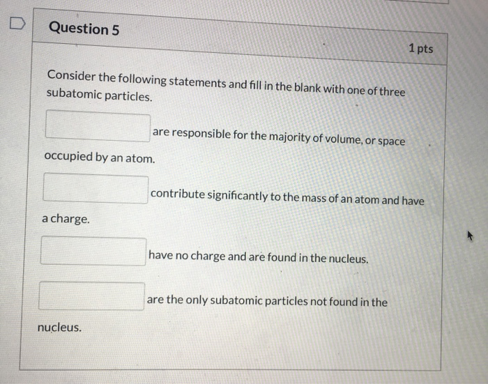Solved D Question 5 1 pts Consider the following statements | Chegg.com