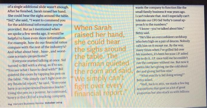 Solved Foto inally, Sarah thought. J.P. Offutt, the CEO, | Chegg.com