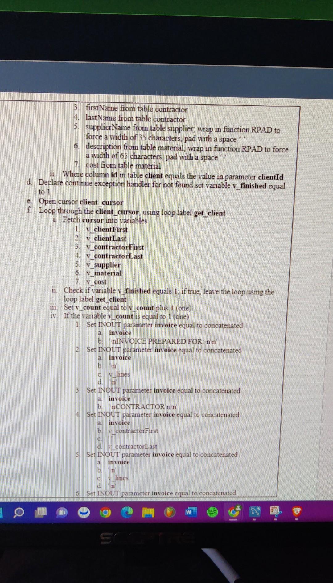 Solved dule_item_id=15658826 Figure 1 Renovation database | Chegg.com