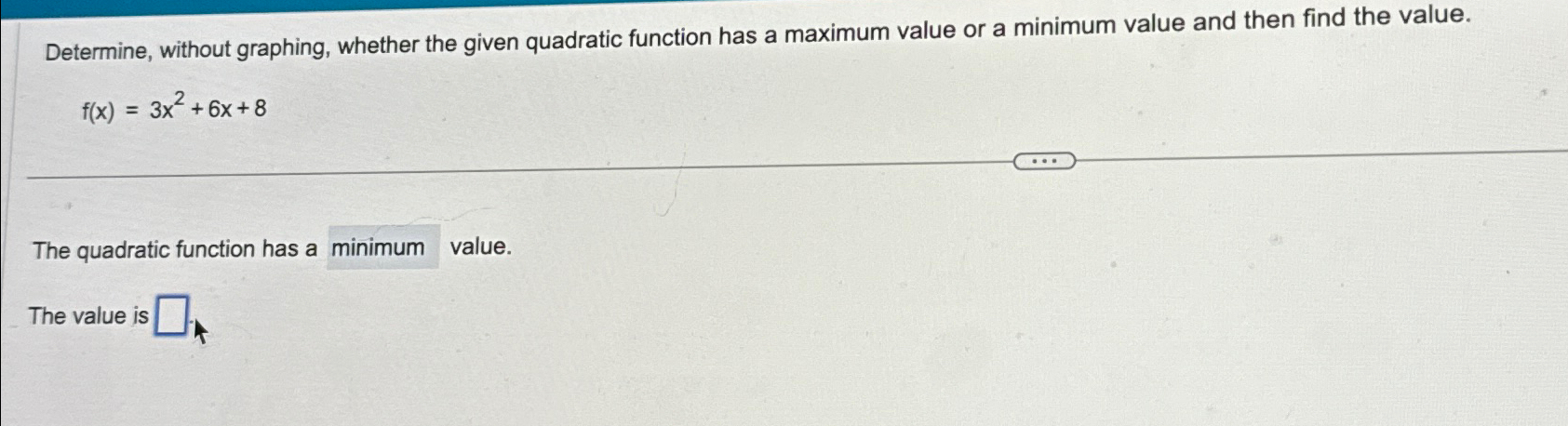 Solved Determine Without Graphing Whether The Given